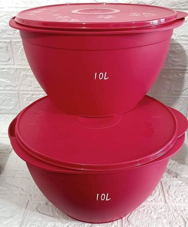 Tupperware Maxi Bowl/10L 3color available, Furniture & Home Living ...