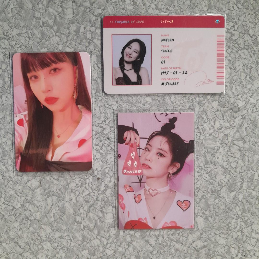 TWICE OFFICIAL MINA BANGS SET ~ FORMULA OF LOVE: O+T=