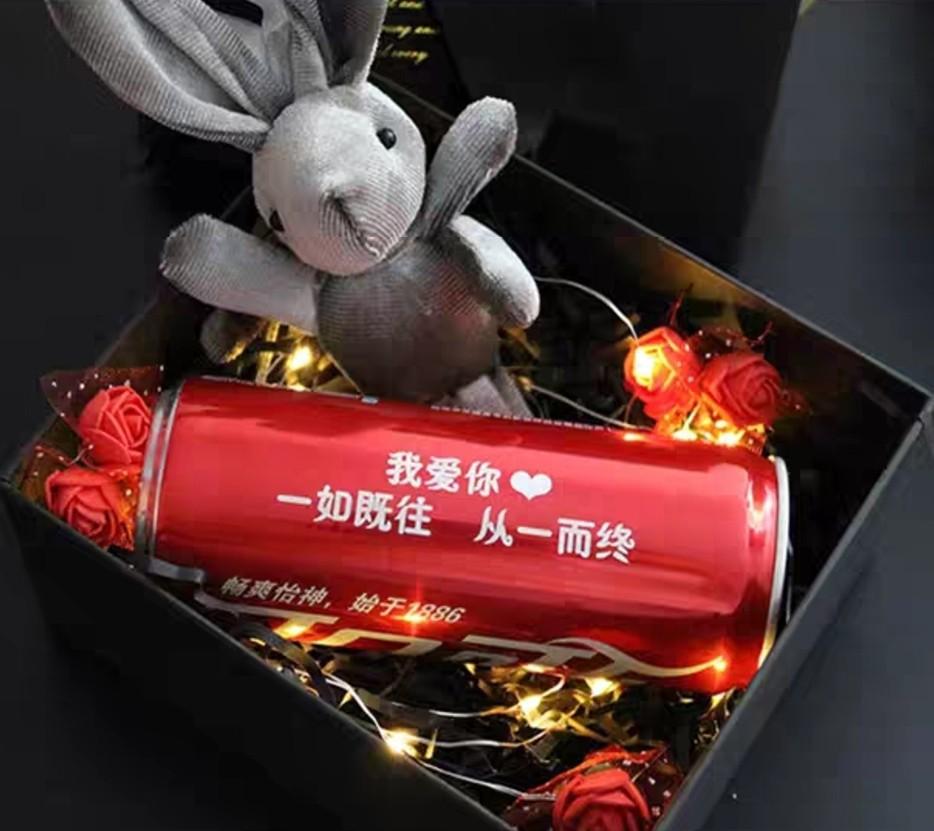 Unique/Special/Memorable Christmas customise coke gift box for client ...