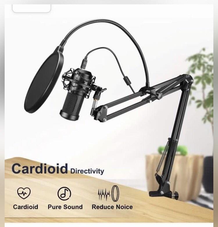 USB Condenser Microphone, Aokeo 192kHZ/24bit Professional PC Streaming ...