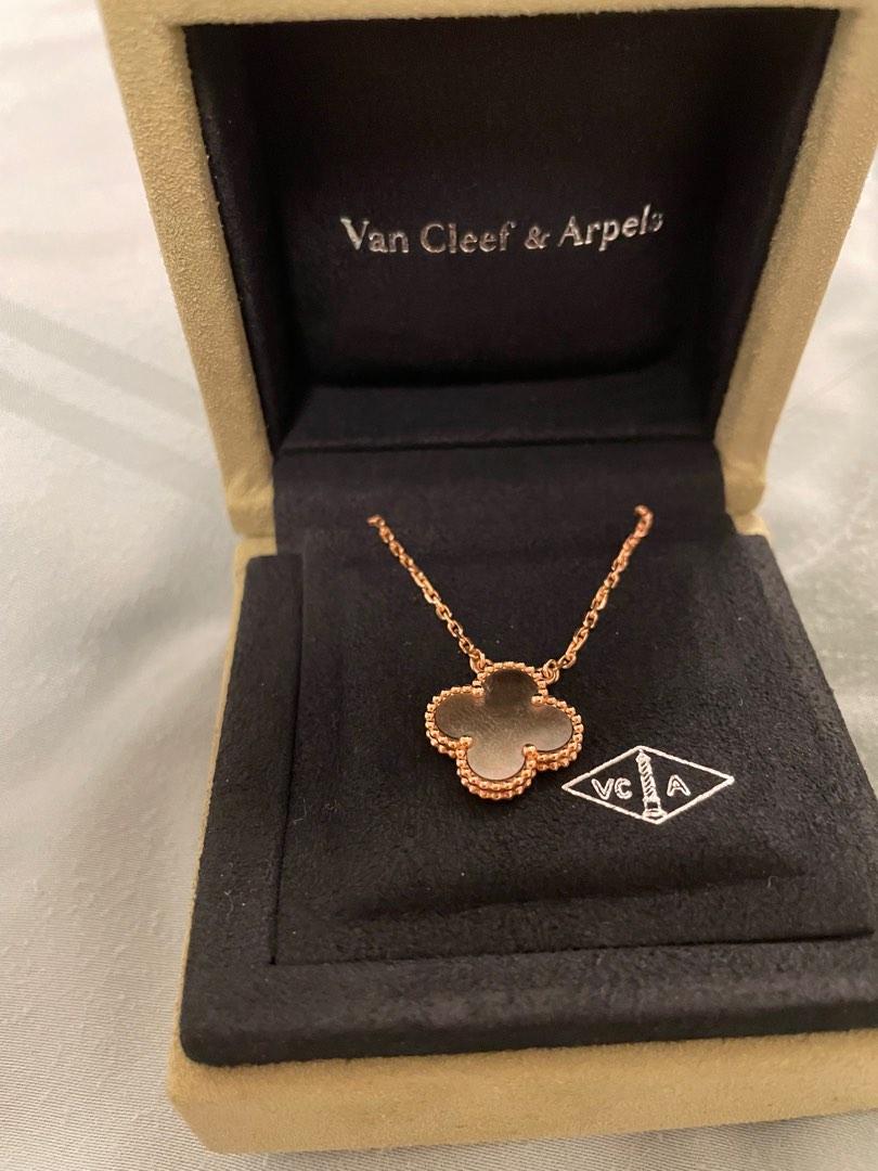 VCA grey mother of pearl vintage Alhambra, Luxury, Accessories on Carousell