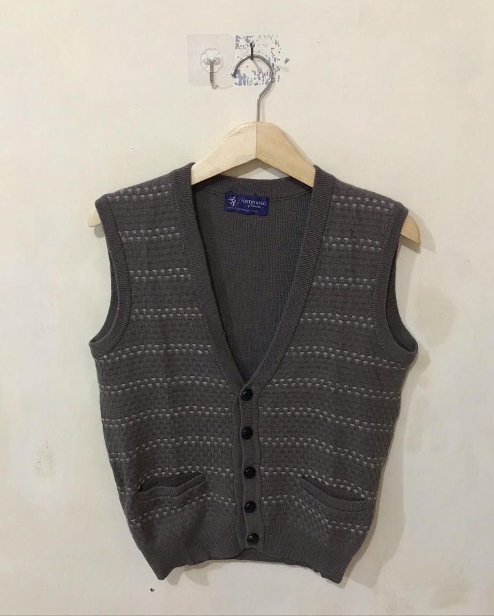 Vest / rompi rajut coklat Austin Reed Kode D-180, Fesyen Wanita ...