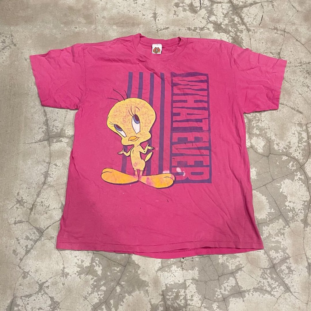 Vintage Faded Tee 90s Tweety Bird , Men's Fashion, Tops & Sets, Tshirts ...