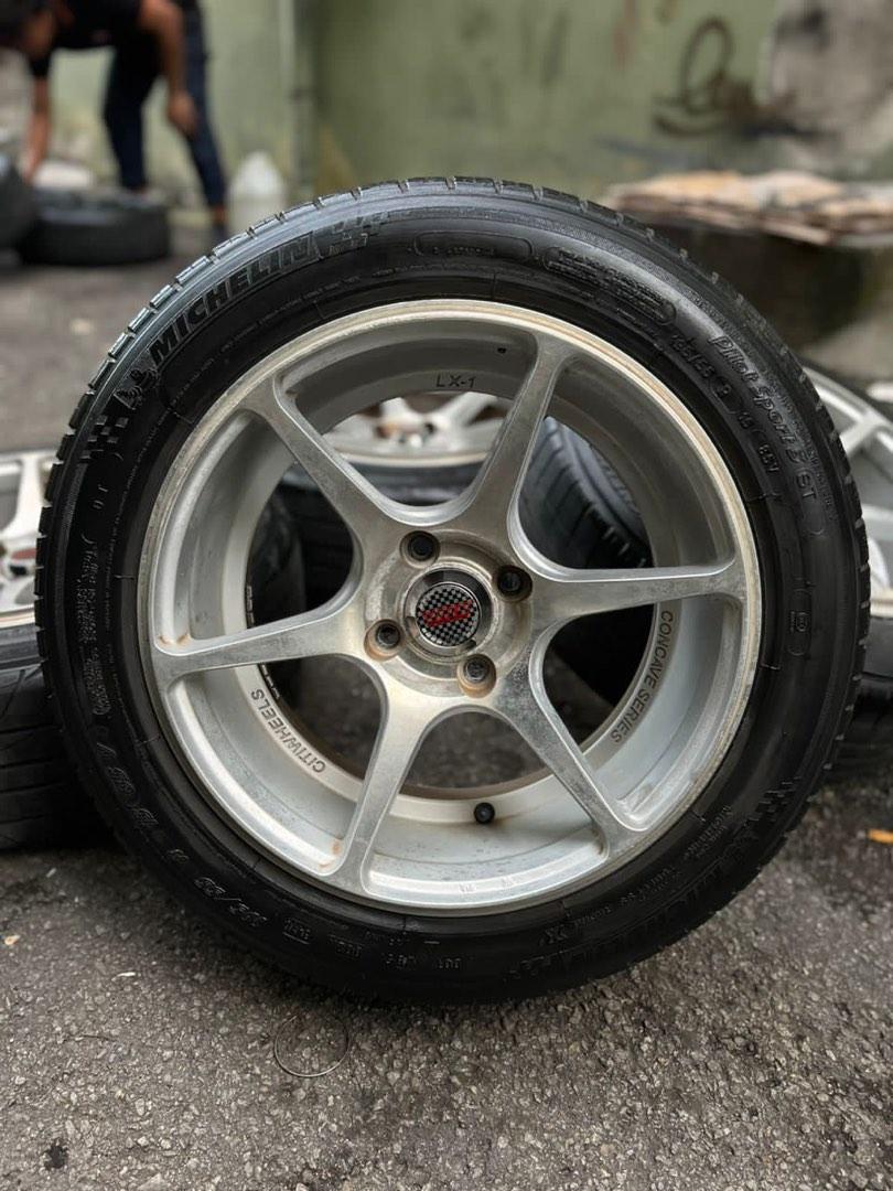 vossen 15 inch sports rim alza tyre 70%, Auto Accessories on Carousell