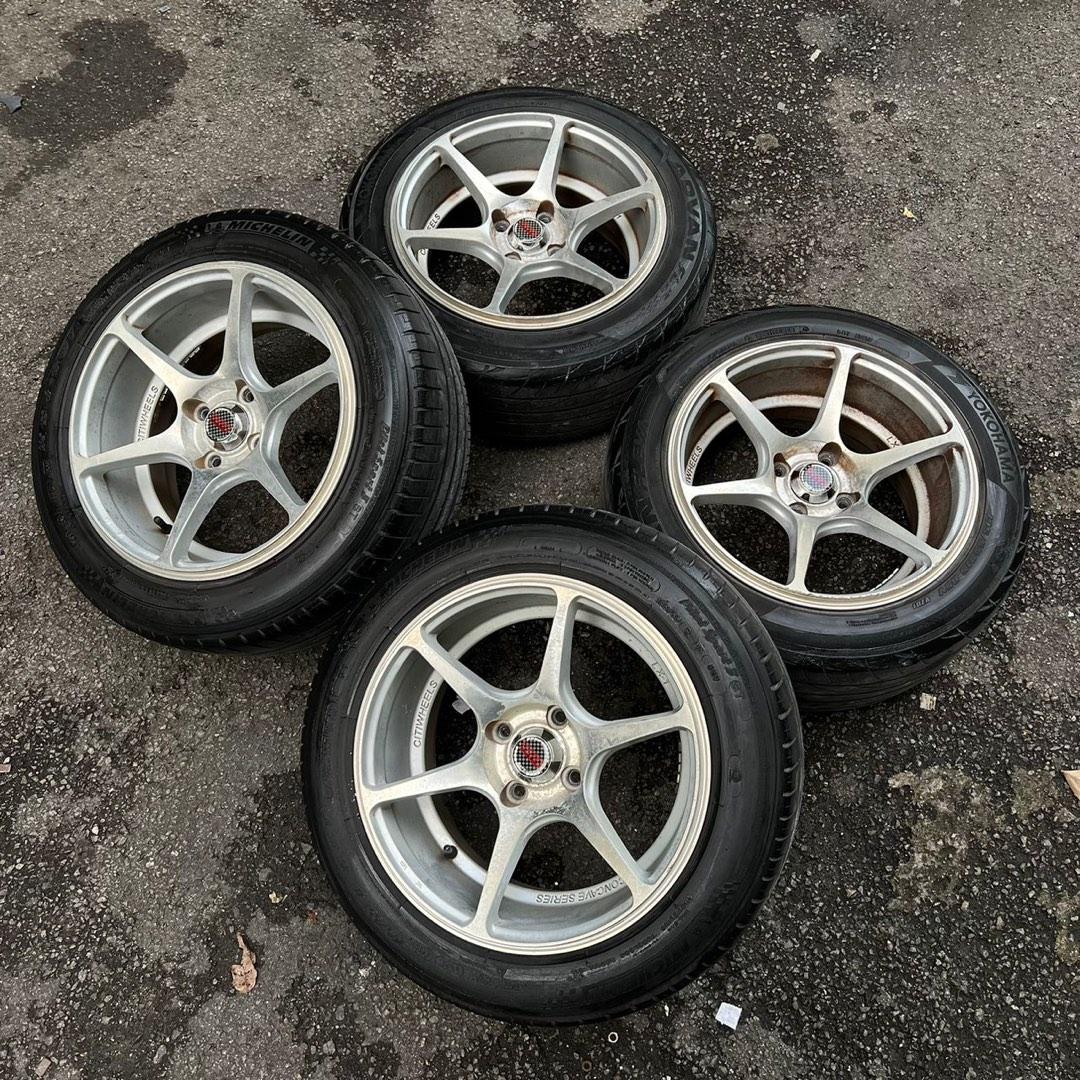 vossen 15 inch sports rim alza tyre 70%, Auto Accessories on Carousell