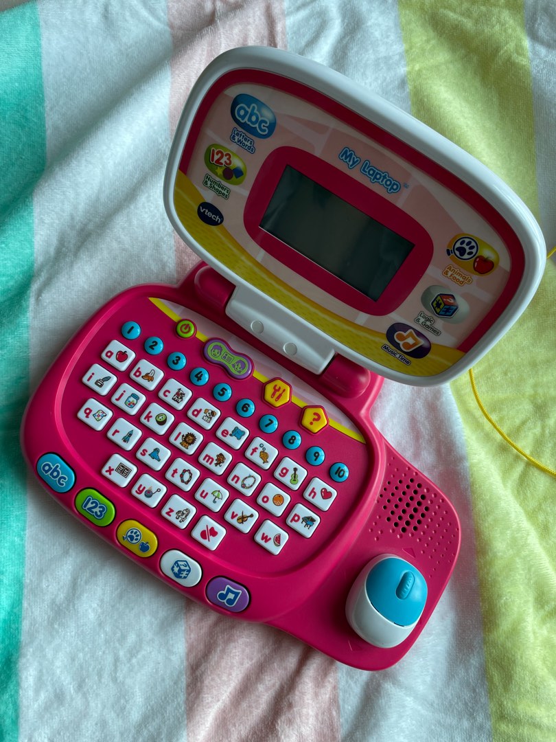 V-tech My Laptop (Pink), Babies & Kids, Infant Playtime on Carousell
