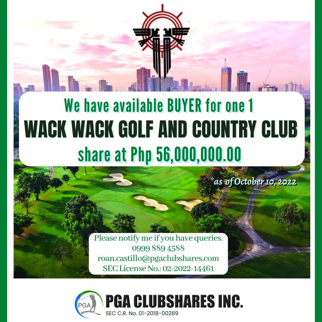 WACK WACK GOLF AND COUNTRY CLUB, Sports Equipment, Sports & Games, Golf ...