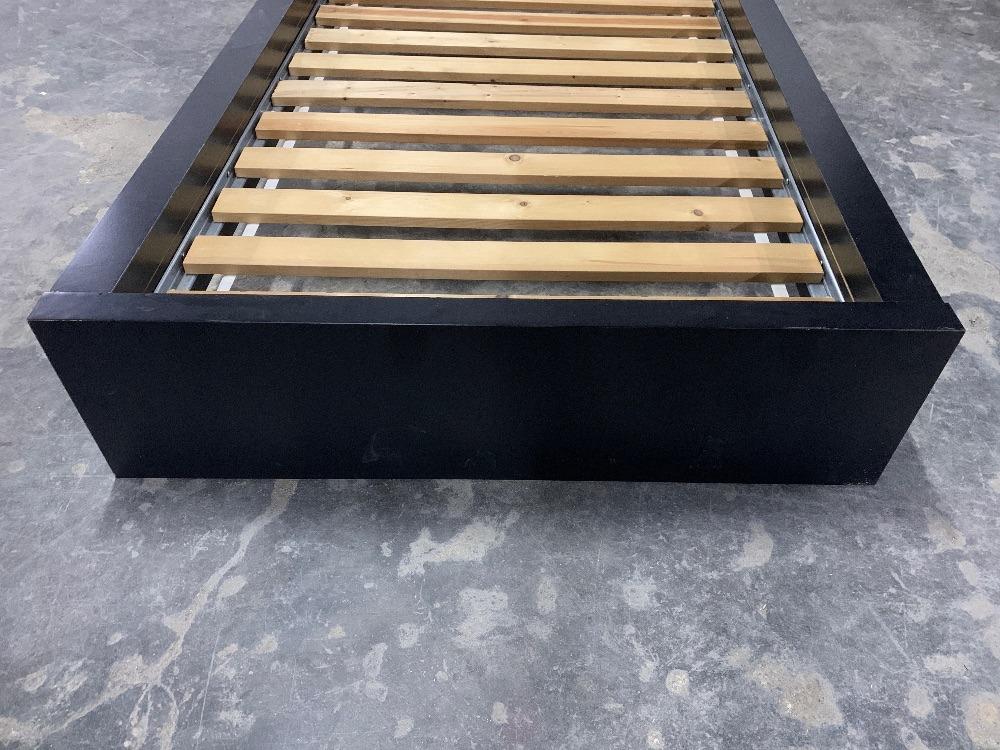 Wooden Super Single Size Bed Frame Black Colour / Rangka Katil Saiz ...