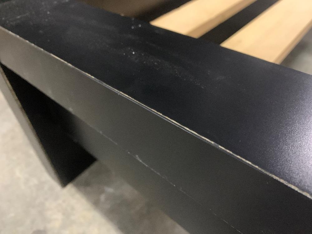 Wooden Super Single Size Bed Frame Black Colour / Rangka Katil Saiz ...