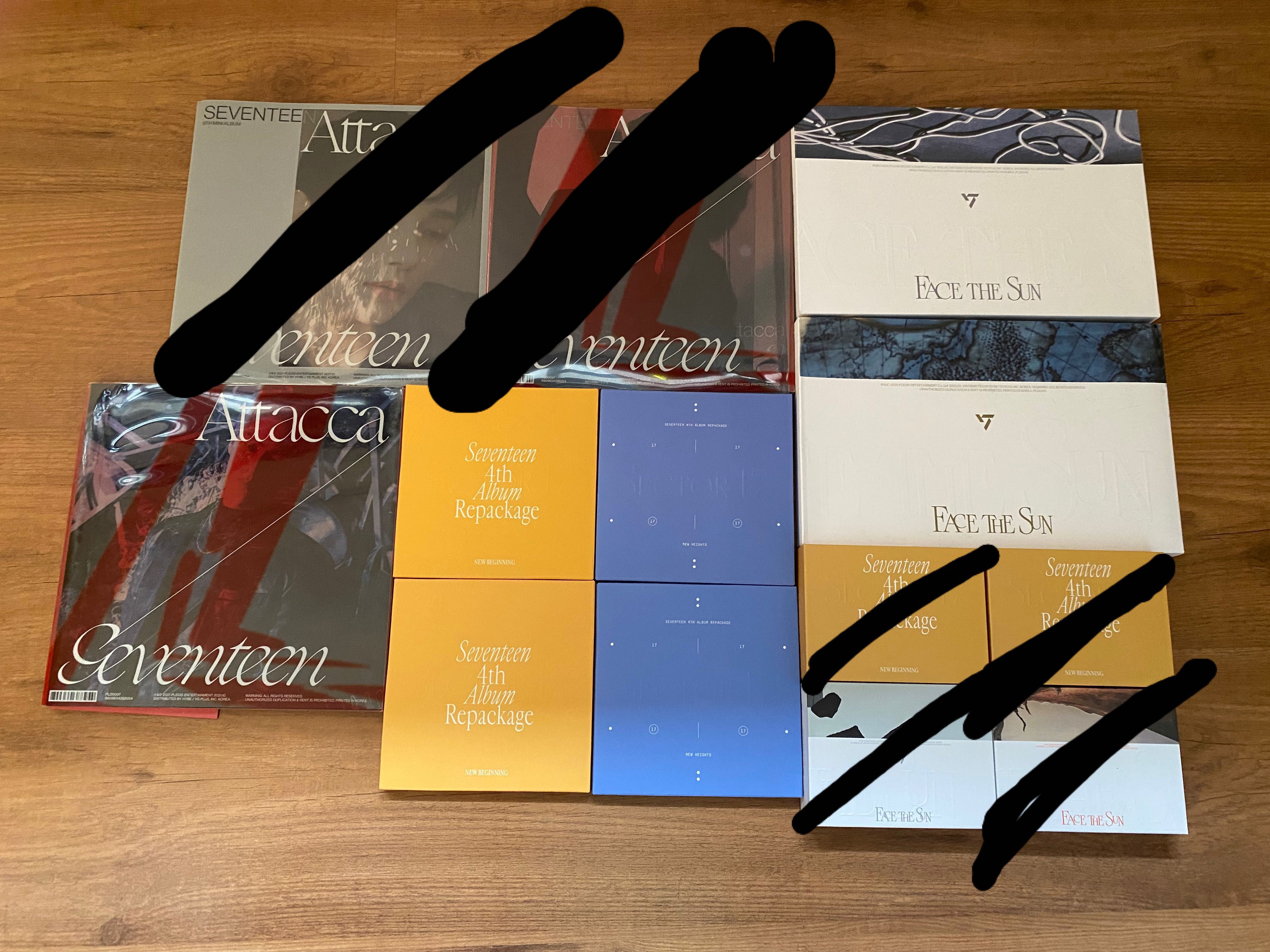 wts/lfb svt seventeen unsealed albums, Hobbies & Toys, Memorabilia ...