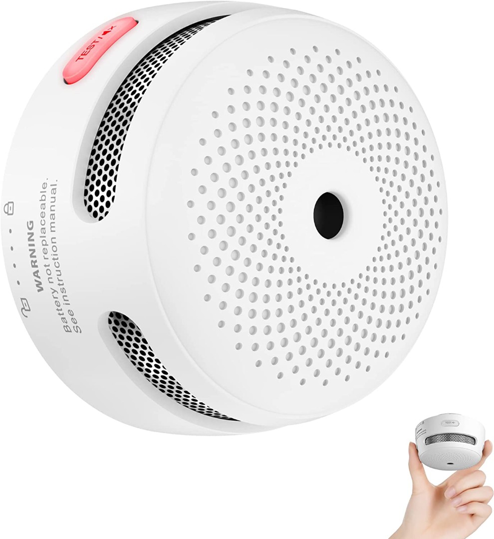 X-Sense Smoke Alarms for Home, 10-Year Battery Mini Smoke Alarm, Fire ...