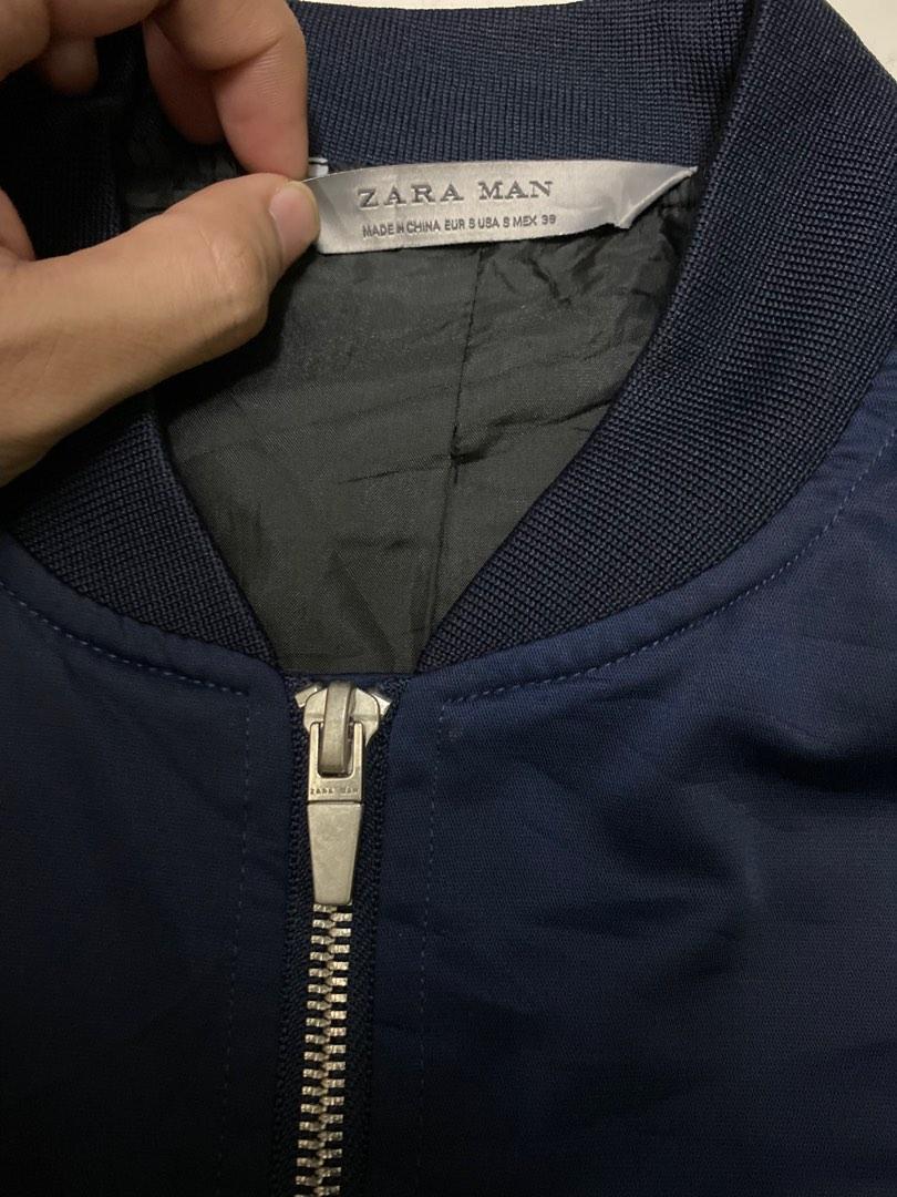 Zara Men Basic Bomber Jacket, Men's Fashion, Coats, Jackets and Outerwear on Carousell