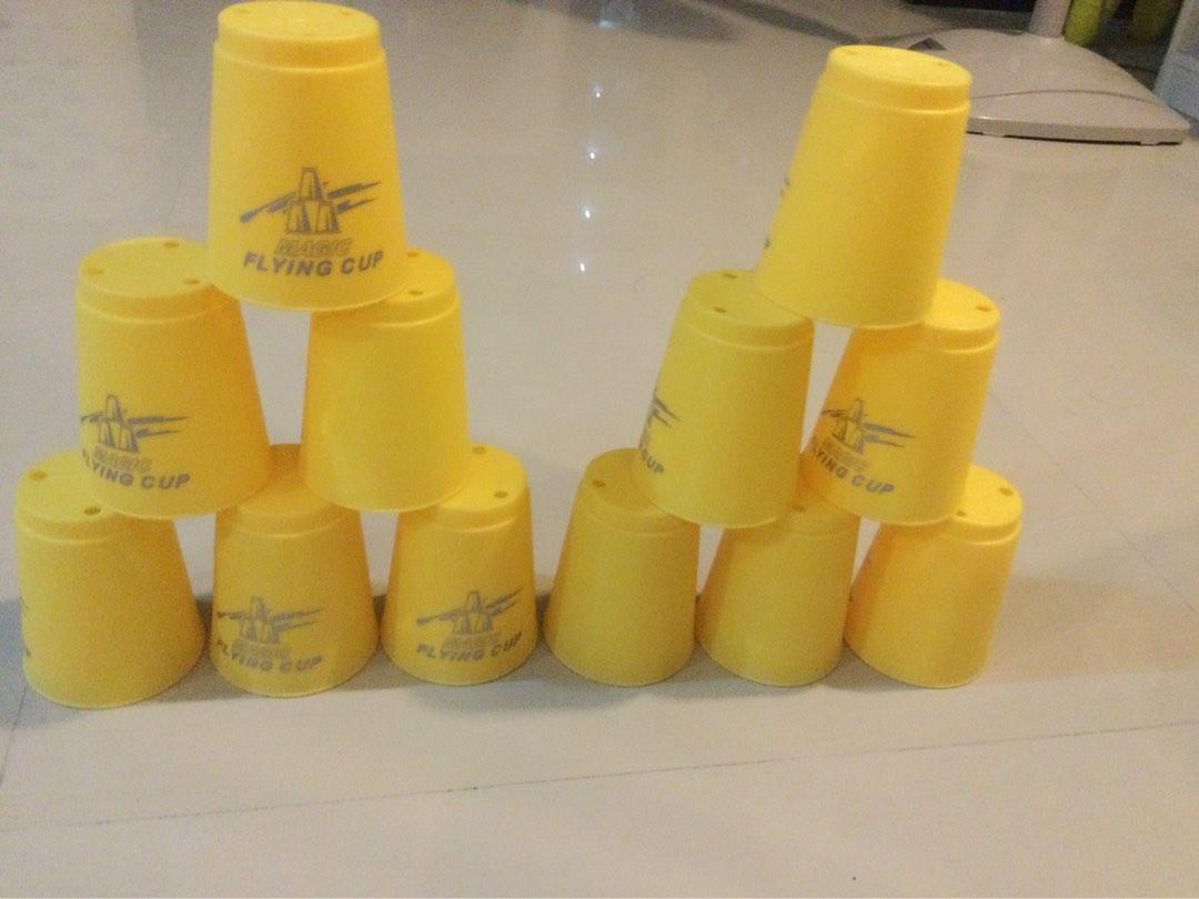 12 flying cups, Hobbies & Toys, Toys & Games on Carousell