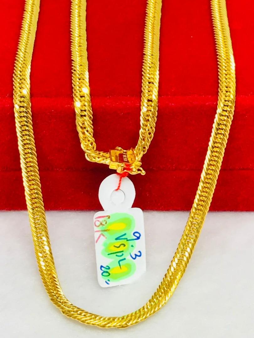 18K Saudi Gold Chain, Women's Fashion, Jewelry & Organizers, Necklaces ...