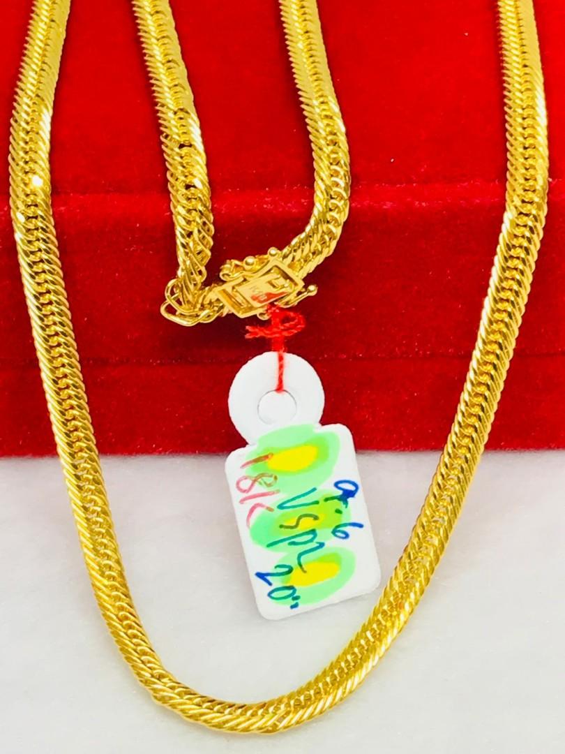 18K Saudi Gold Chain, Women's Fashion, Jewelry & Organizers, Necklaces ...