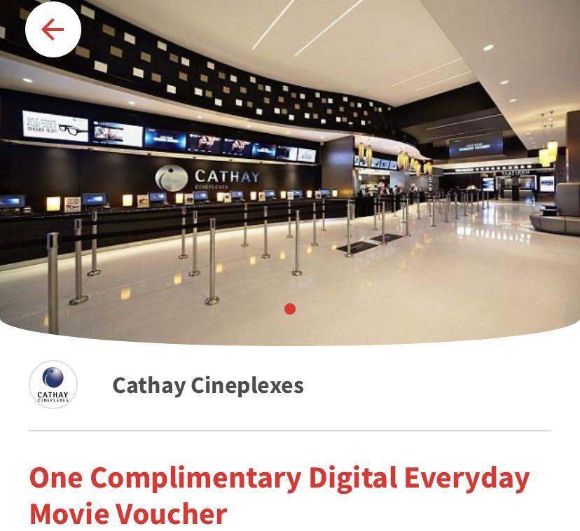 1 x of Cathay Cineplex ticket, Tickets & Vouchers, Local Attractions ...