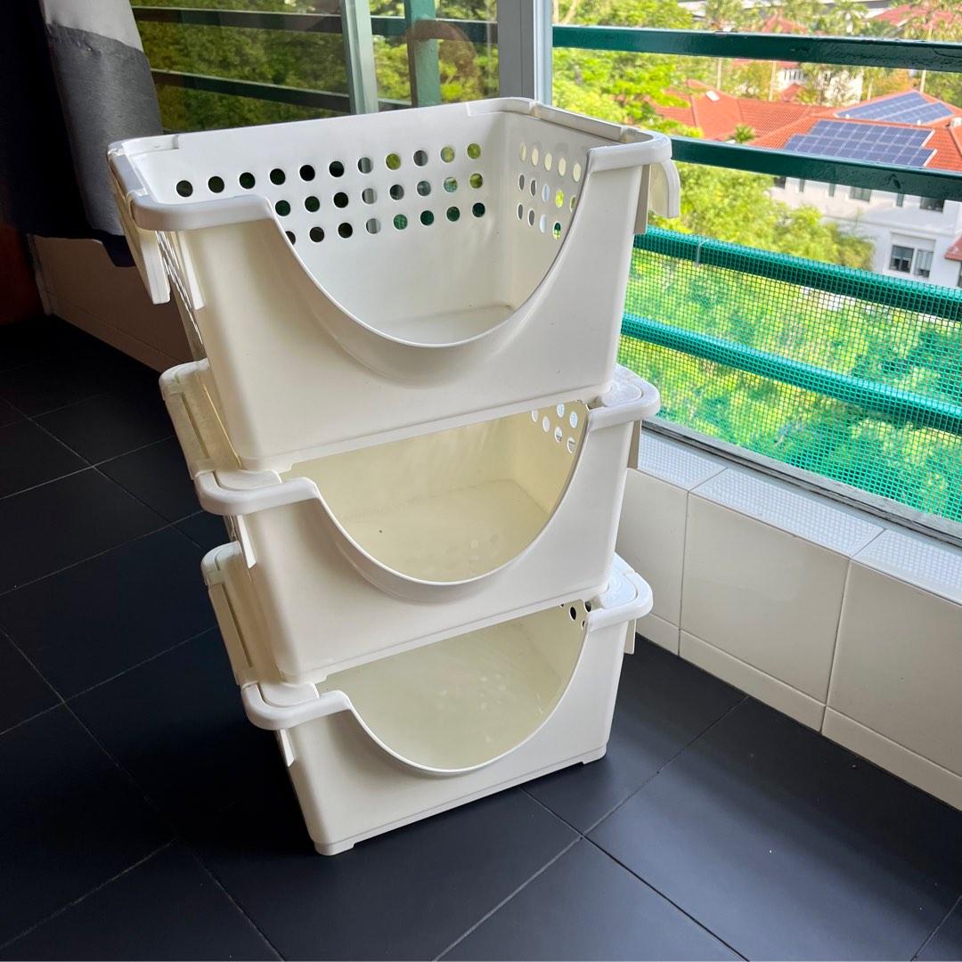 3 for $9 |Stackable Storage Crates, Furniture & Home Living, Home ...