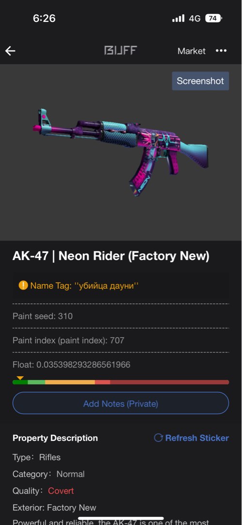 Ak47 neon rider, Video Gaming, Video Games, Others on Carousell