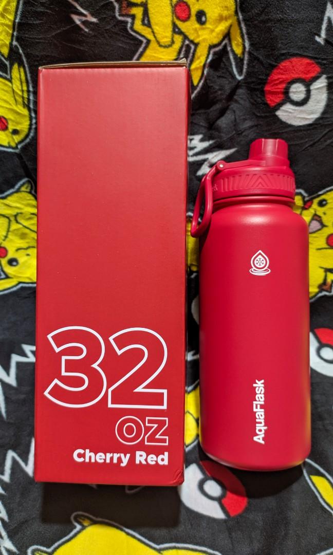 AquaFlask 32oz Cherry Red (Original), Furniture & Home Living ...