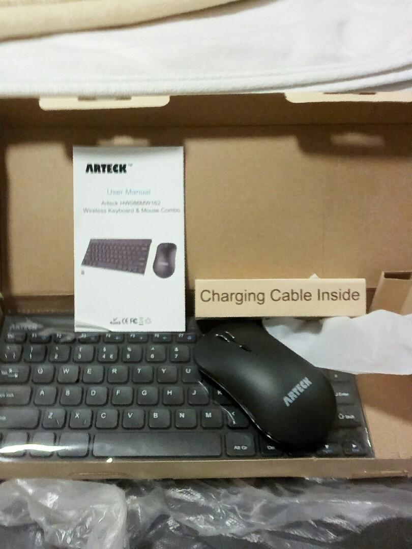 Arteck USB wireless keyboard & Mouse, Computers & Tech, Parts ...
