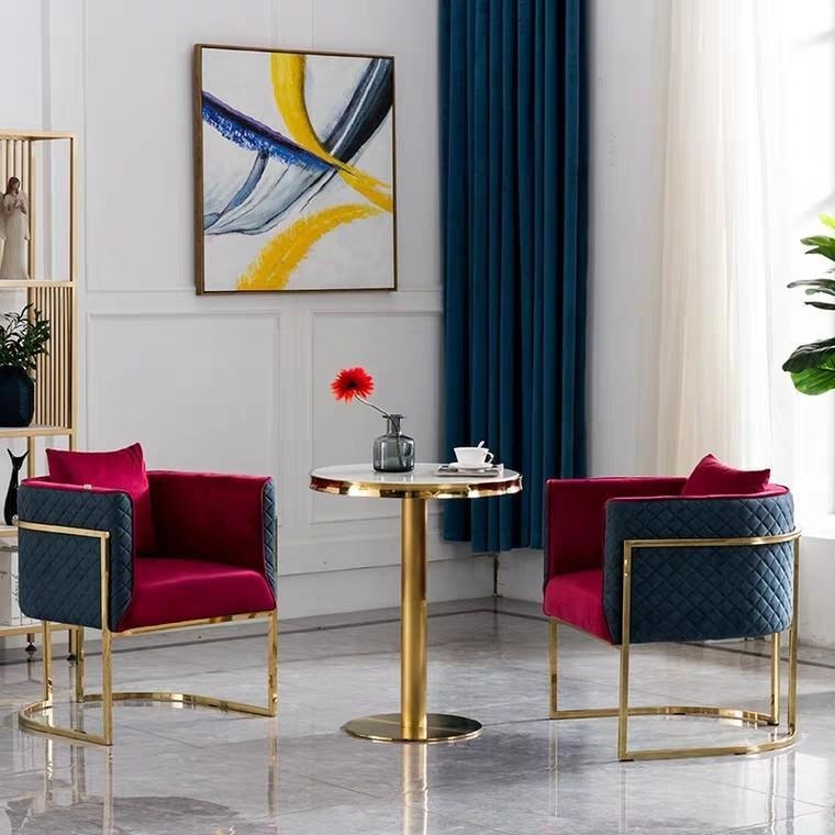 ASPEN Modern Contemporary Cafe Velvet Armchair @ 217 Kallang Bahru #04 ...
