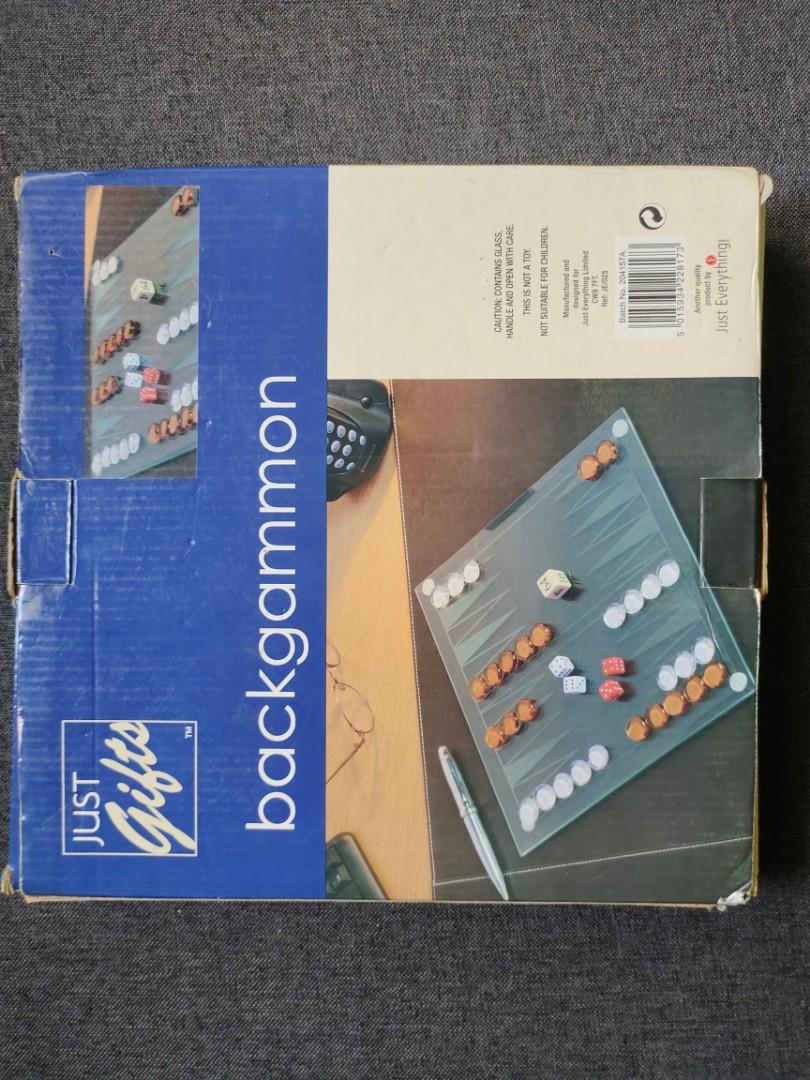 Backgammon Glass Set, Hobbies & Toys, Toys & Games on Carousell