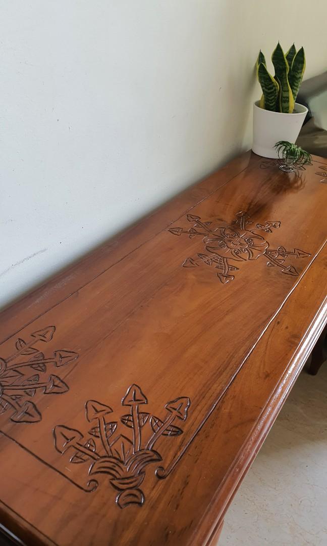 Balinese Teak wood console or side table, Furniture & Home Living ...