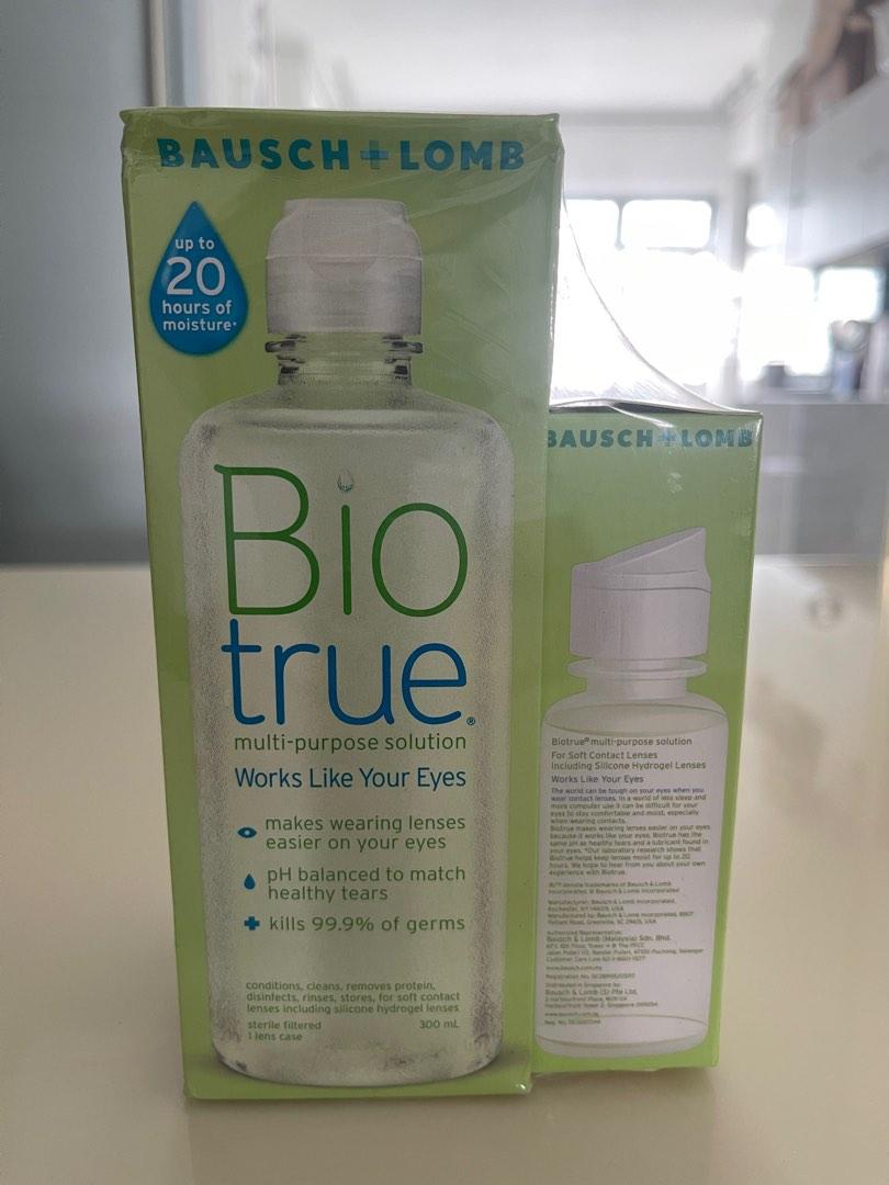 [EXP 04/24] Bausch & Lomb Biotrue Multi-Purpose Solution 300ml + FREE ...