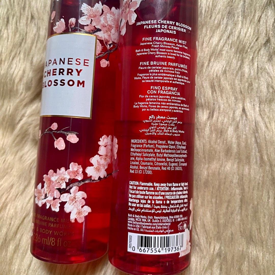 BBW Bath and Body Works Japanese Cherry Blossom Body Mist 236ml, Beauty & Personal Care, Bath ...