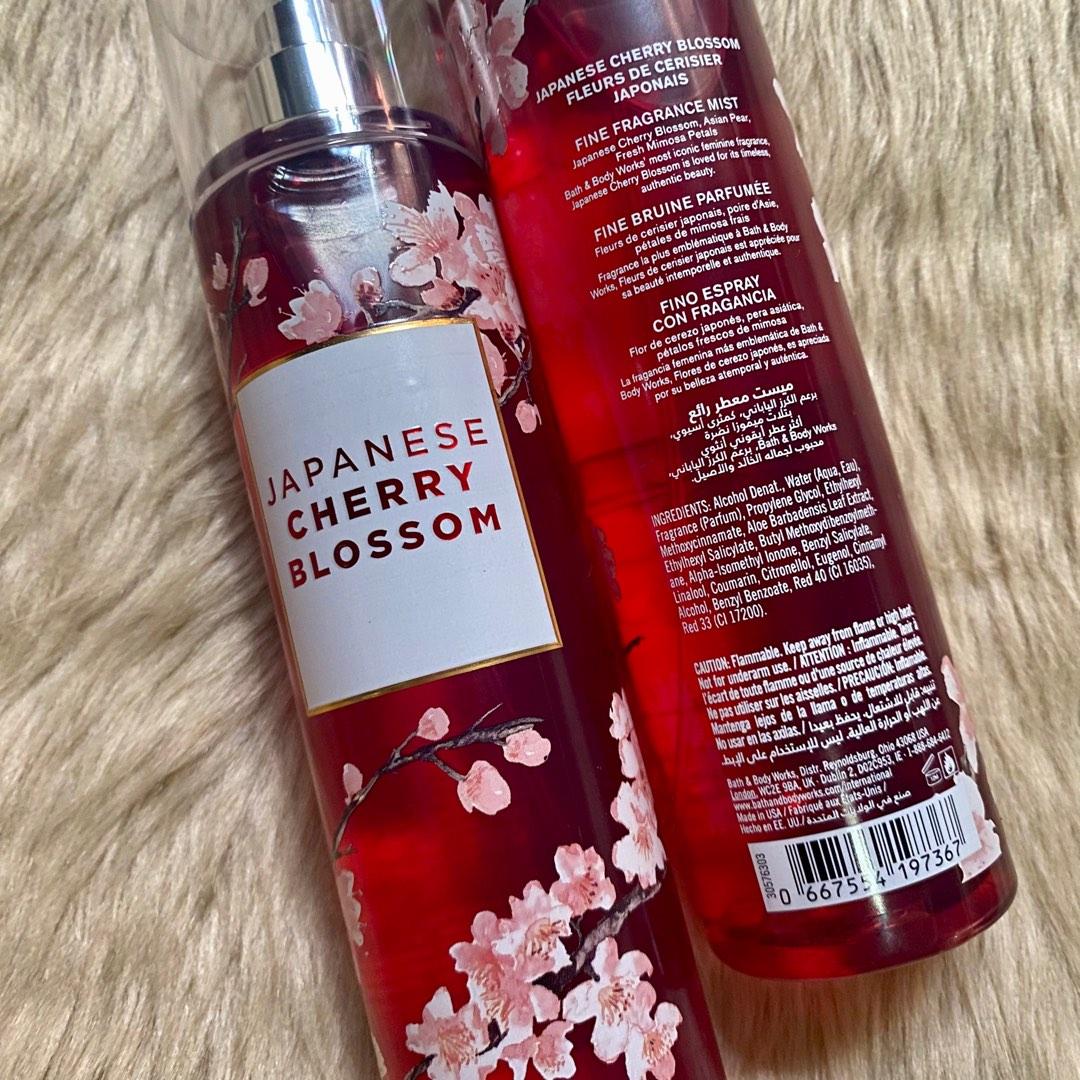 BBW Bath and Body Works Japanese Cherry Blossom Body Mist 236ml, Beauty & Personal Care, Bath ...