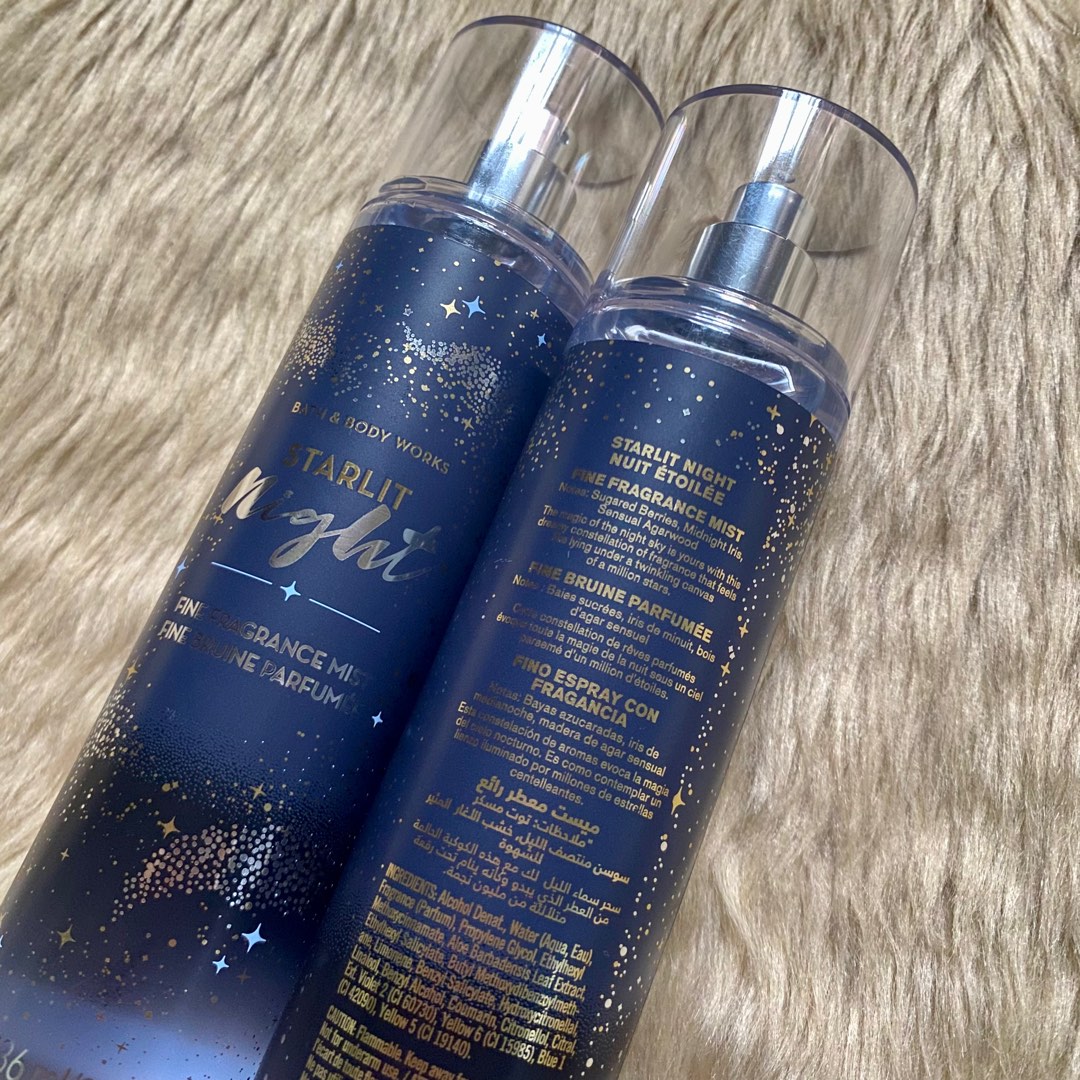 BBW Bath and Body Works Starlit Night Body Mist 236ml, Beauty ...