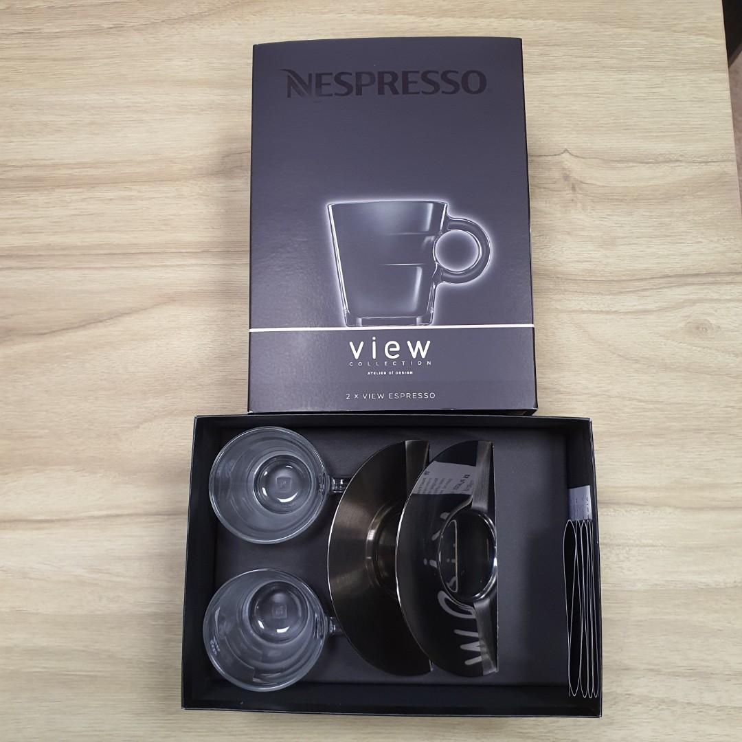 BNIB Nespresso View Espresso Cups & Saucers, Furniture & Home Living ...