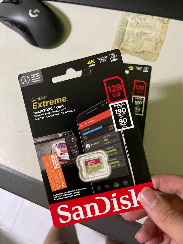 BNIB Sandisk Micro SD XC Card Extreme 128GB, Mobile Phones & Gadgets ...