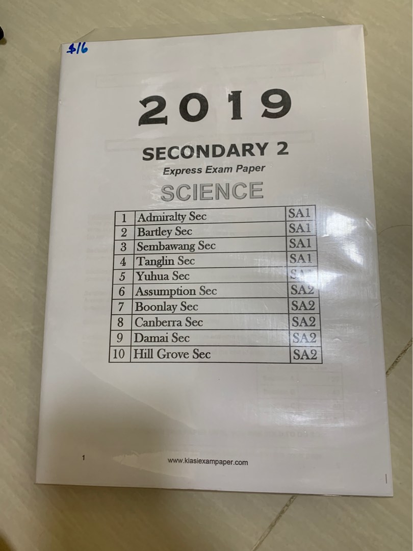 Brand new set: Secondary 2 Science exam paper, Hobbies & Toys, Books ...