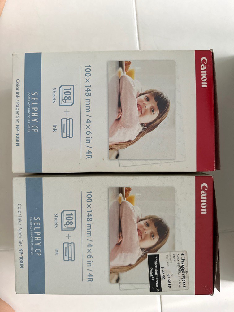 Canon Selphy CP colour ink/paper set, Computers & Tech, Printers ...