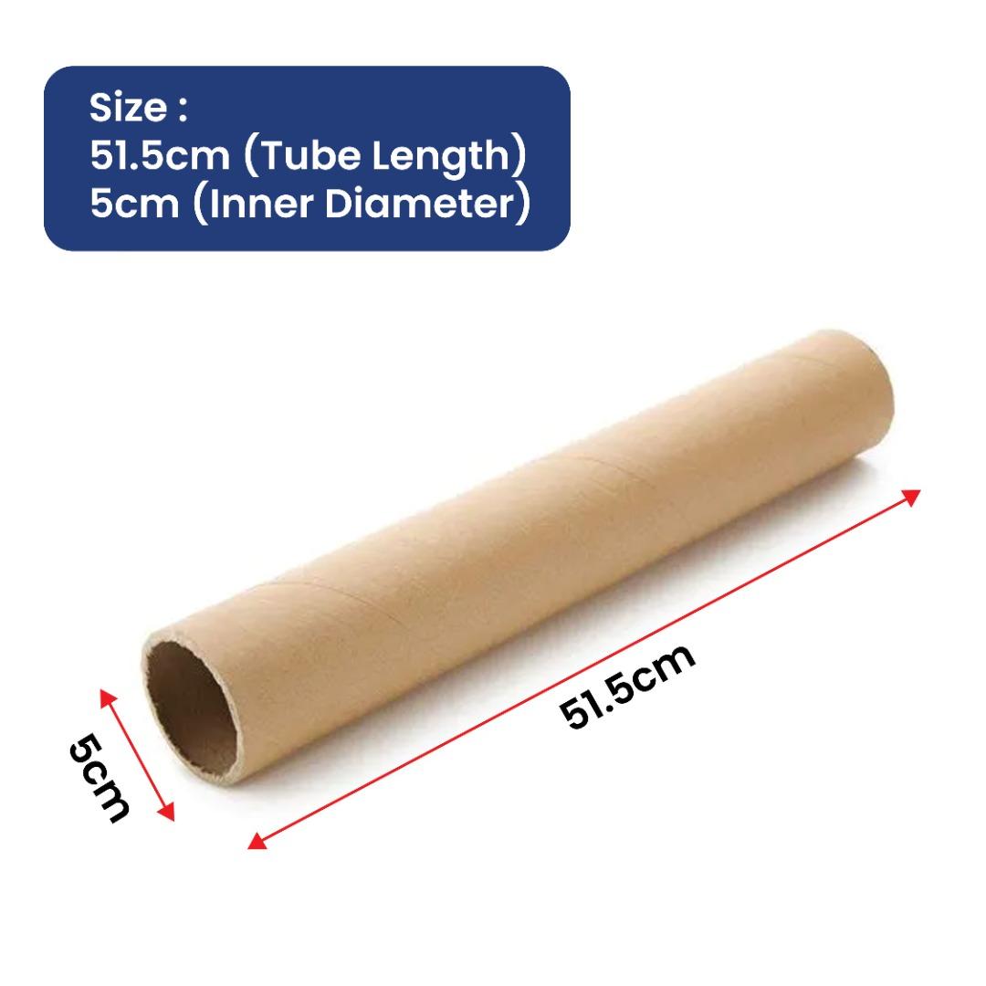 Cardboard Paper Core Tube Roll Packing / Poster Artwork Storing Tube ...