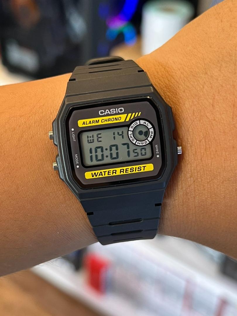 CASIO Alarm Chronograph Digital Resin Band Unisex Watch F94WA-9D, Women ...