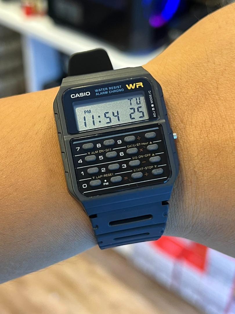 CASIO Calculator Digital Resin Band Unisex Watch CA53W-1, Men's Fashion ...