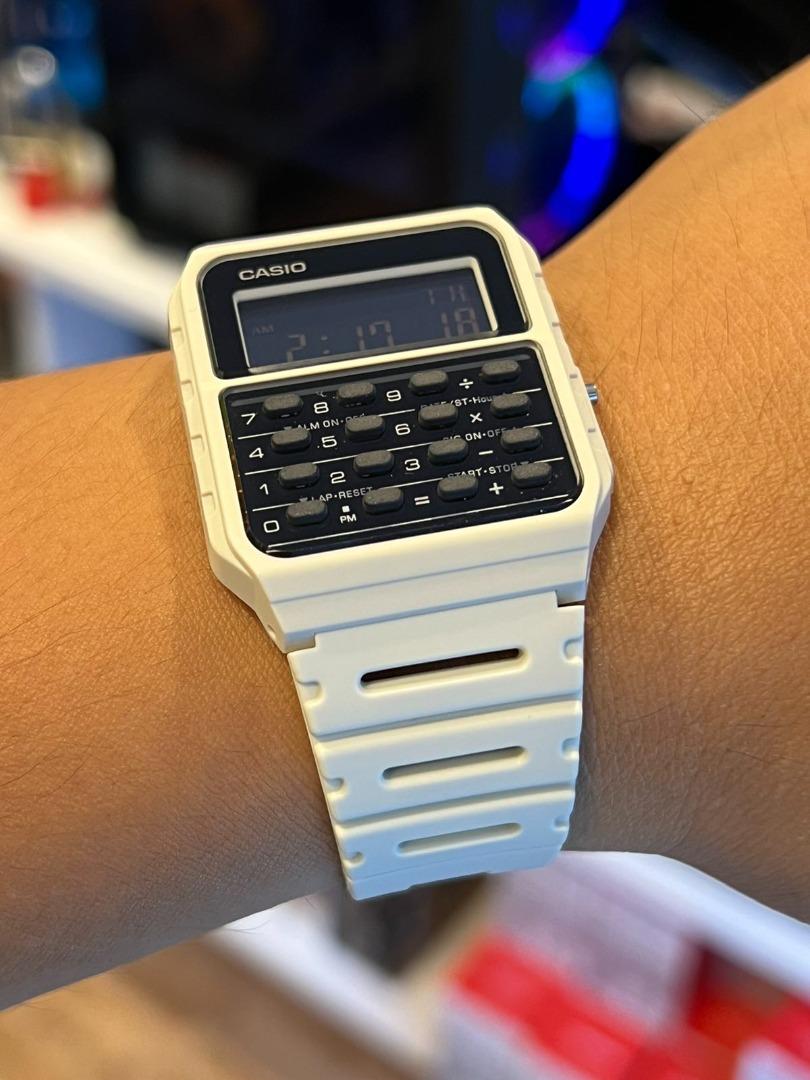 CASIO Calculator Resin Band Unisex Watch CA53WF-8B, Men's Fashion ...