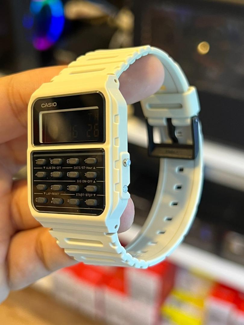 CASIO Calculator Resin Band Unisex Watch CA53WF-8B, Men's Fashion ...