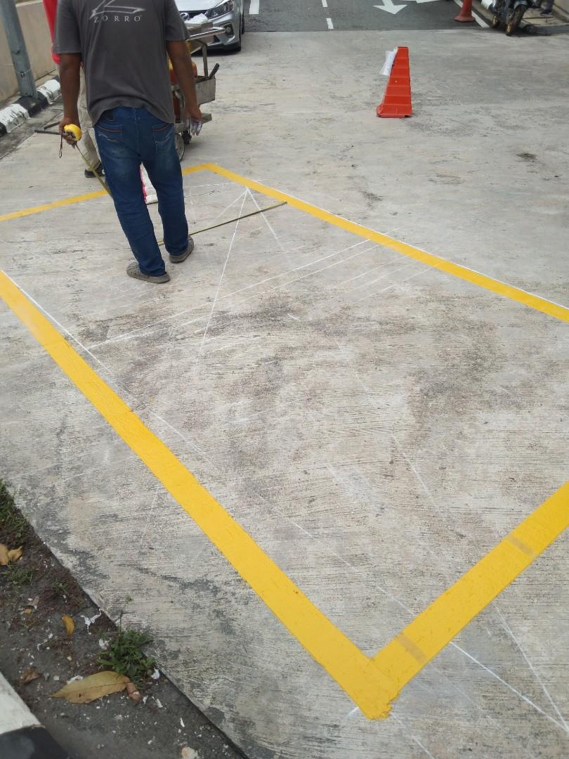 CAT JALAN CAT PARKING TERAS SEPADU ENGINEERING & CONSTRUCTION CAT ...