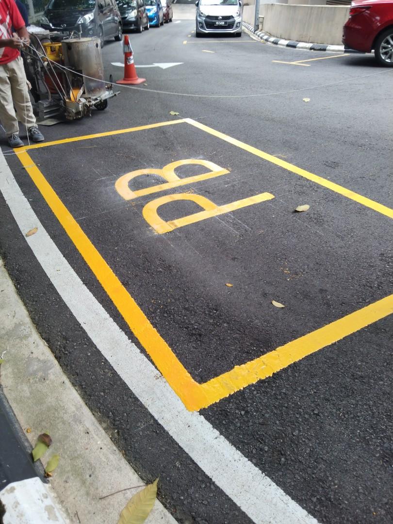 CAT JALAN CAT PARKING TERAS SEPADU ENGINEERING & CONSTRUCTION CAT ...