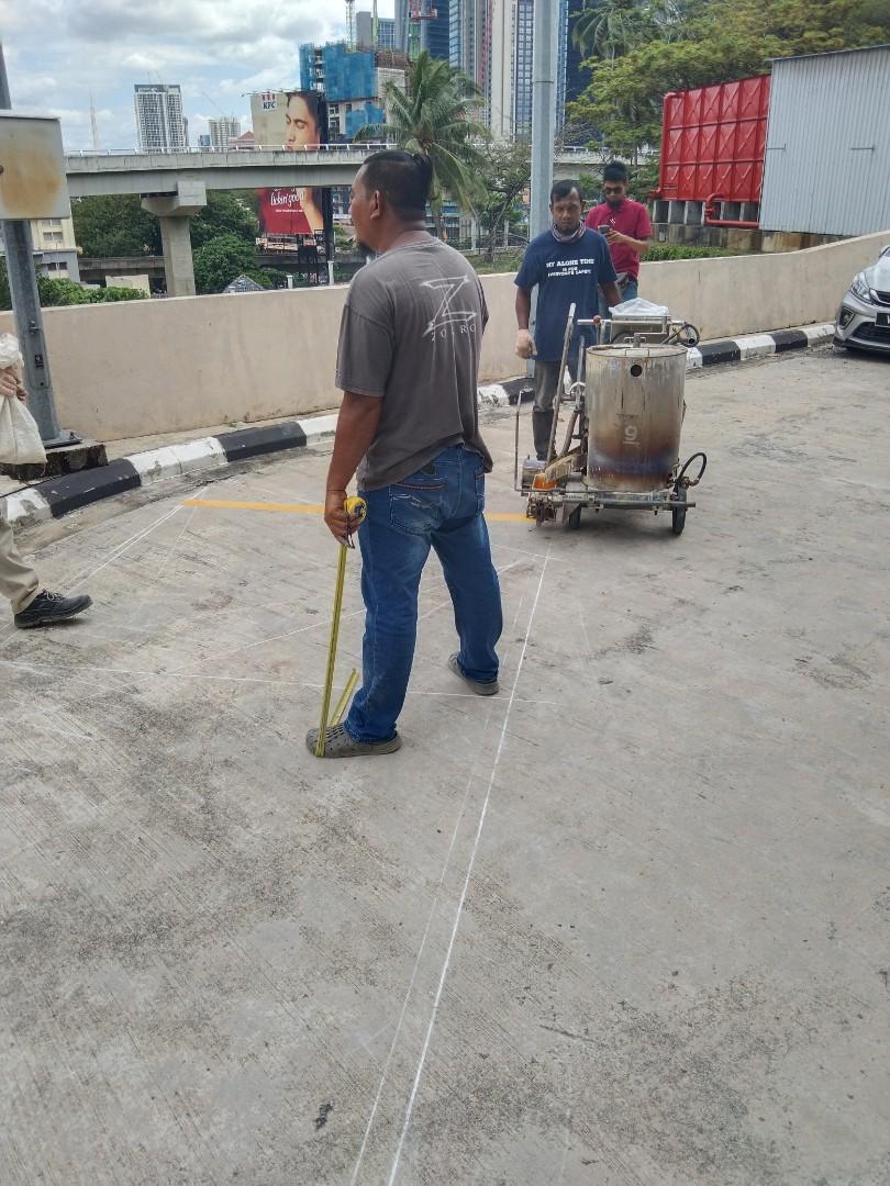 CAT JALAN CAT PARKING TERAS SEPADU ENGINEERING & CONSTRUCTION CAT ...