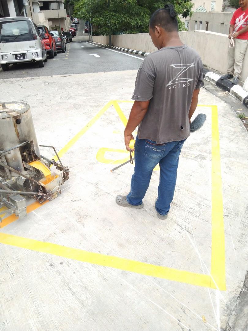 CAT JALAN CAT PARKING TERAS SEPADU ENGINEERING & CONSTRUCTION CAT ...