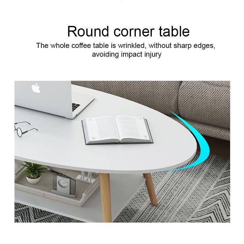 center table tear shape table oval shape table, Furniture & Home Living ...