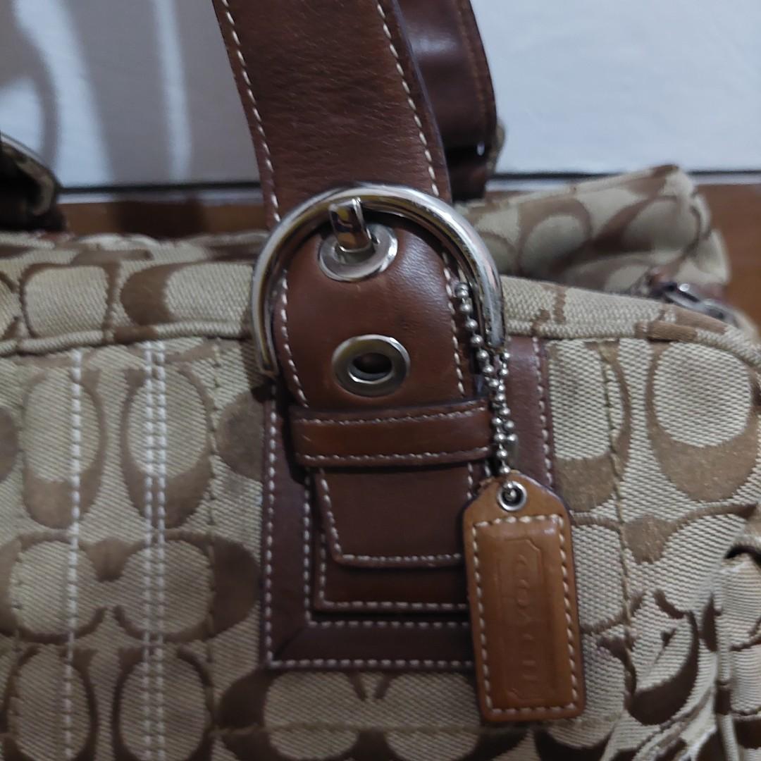Coach vintage signature kanvas, Barang Mewah, Tas & Dompet di Carousell