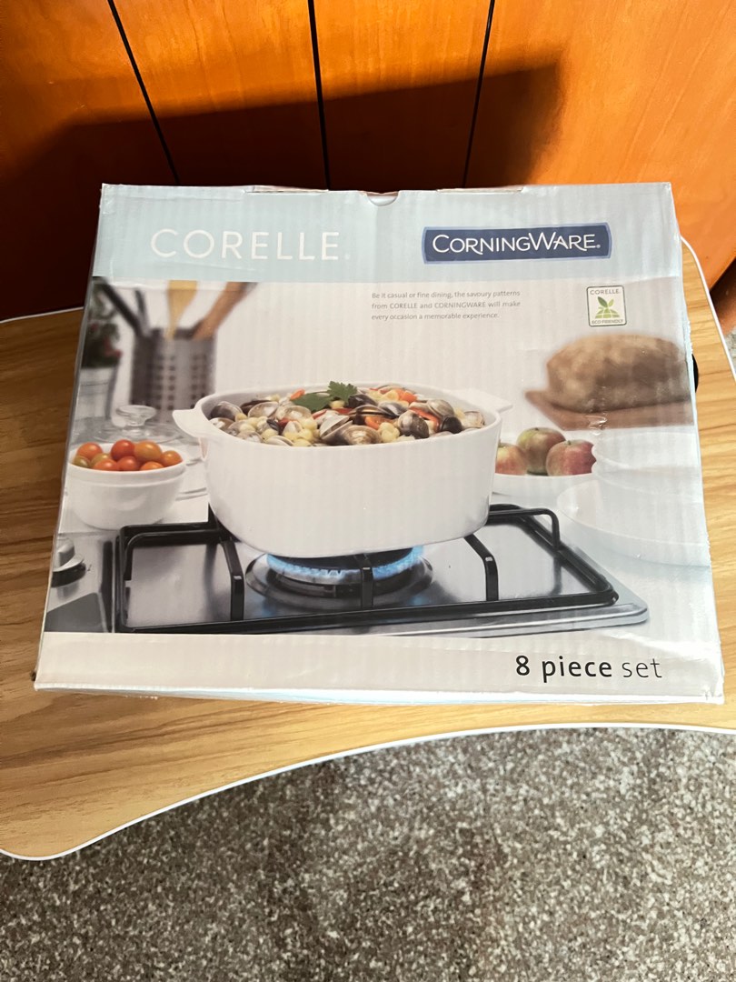 Corningware 8pcs set $99, Furniture & Home Living, Kitchenware ...