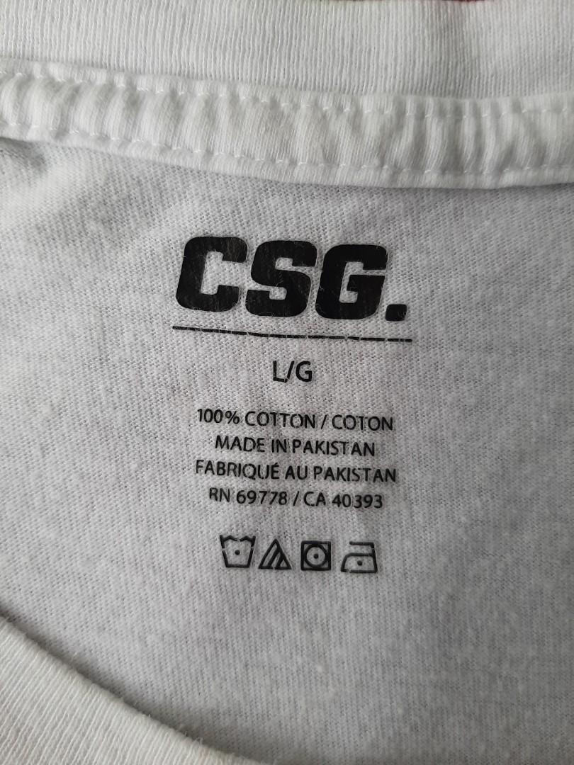 CSG Plain White Tshirt, Men's Fashion, Tops & Sets, Tshirts & Polo Shirts on Carousell