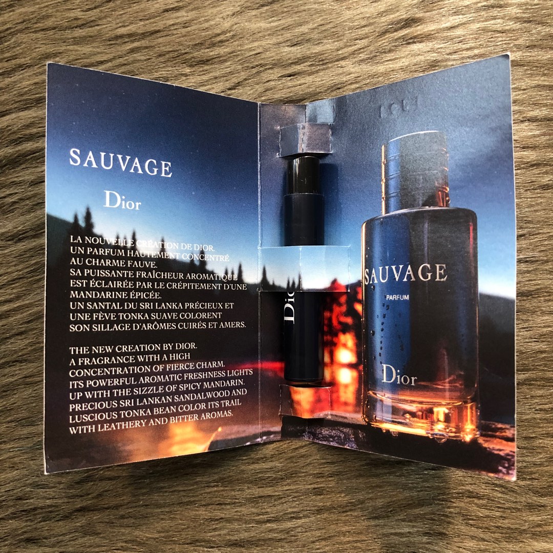 DIOR SAUVAGE EDP VIAL, Beauty & Personal Care, Fragrance & Deodorants ...