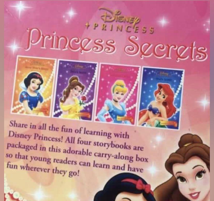 Disney Princess Secret : 4 Princess Storybook , Hobbies & Toys, Books ...